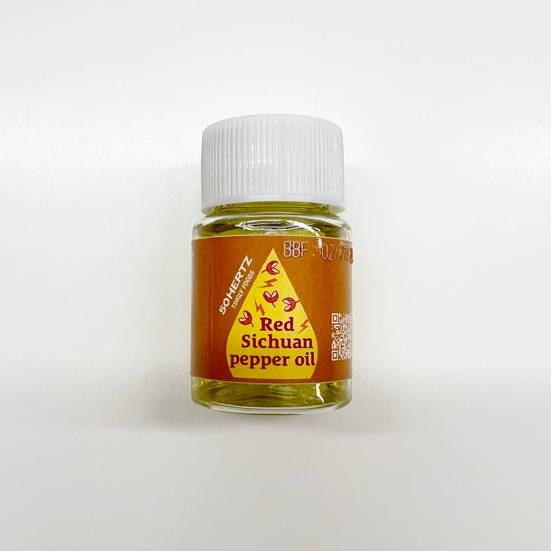 Red Sichuan Pepper Oil (10ml | 120ml | 1.8L) – 50Hertz Tingly Foods