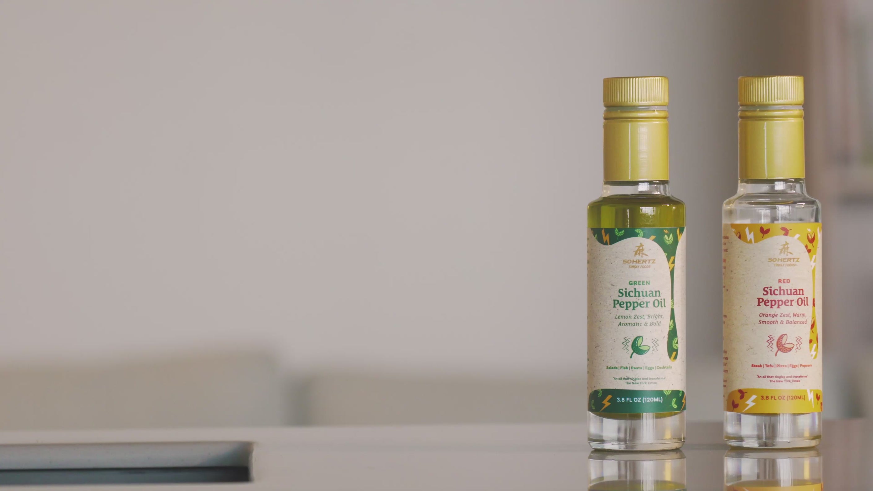 Green Sichuan Pepper Oil (10ml | 120ml | 1.8L) – 50Hertz Tingly Foods