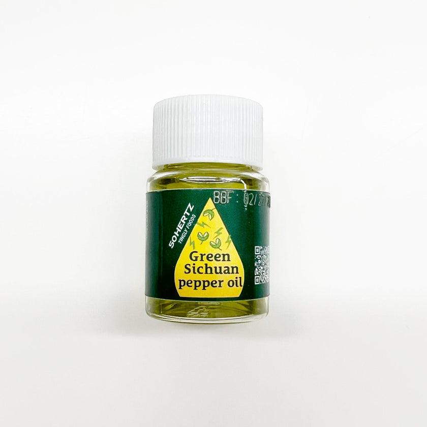 Green Sichuan Pepper Oil (10ml | 120ml | 1.8L) – 50Hertz Tingly Foods